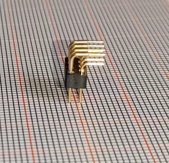 8 Pin 2x4 Pin Header 2mm Pitch Terastor Round Hole Double Bend 90 Degrees 8 Pin 2x4 Pin Header 2mm Pitch Terastor Round Hole Double Bend 90 Degrees