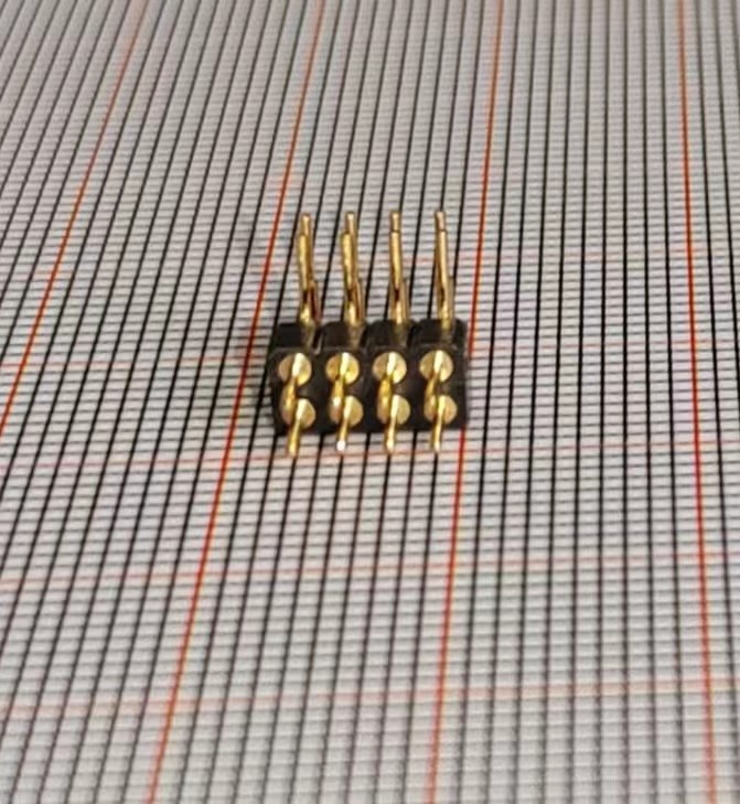 8 Pin 2x4 Pin Header 2mm Pitch Terastor Round Hole Double Bend 90 Degrees 8 Pin 2x4 Pin Header 2mm Pitch Terastor Round Hole Double Bend 90 Degrees